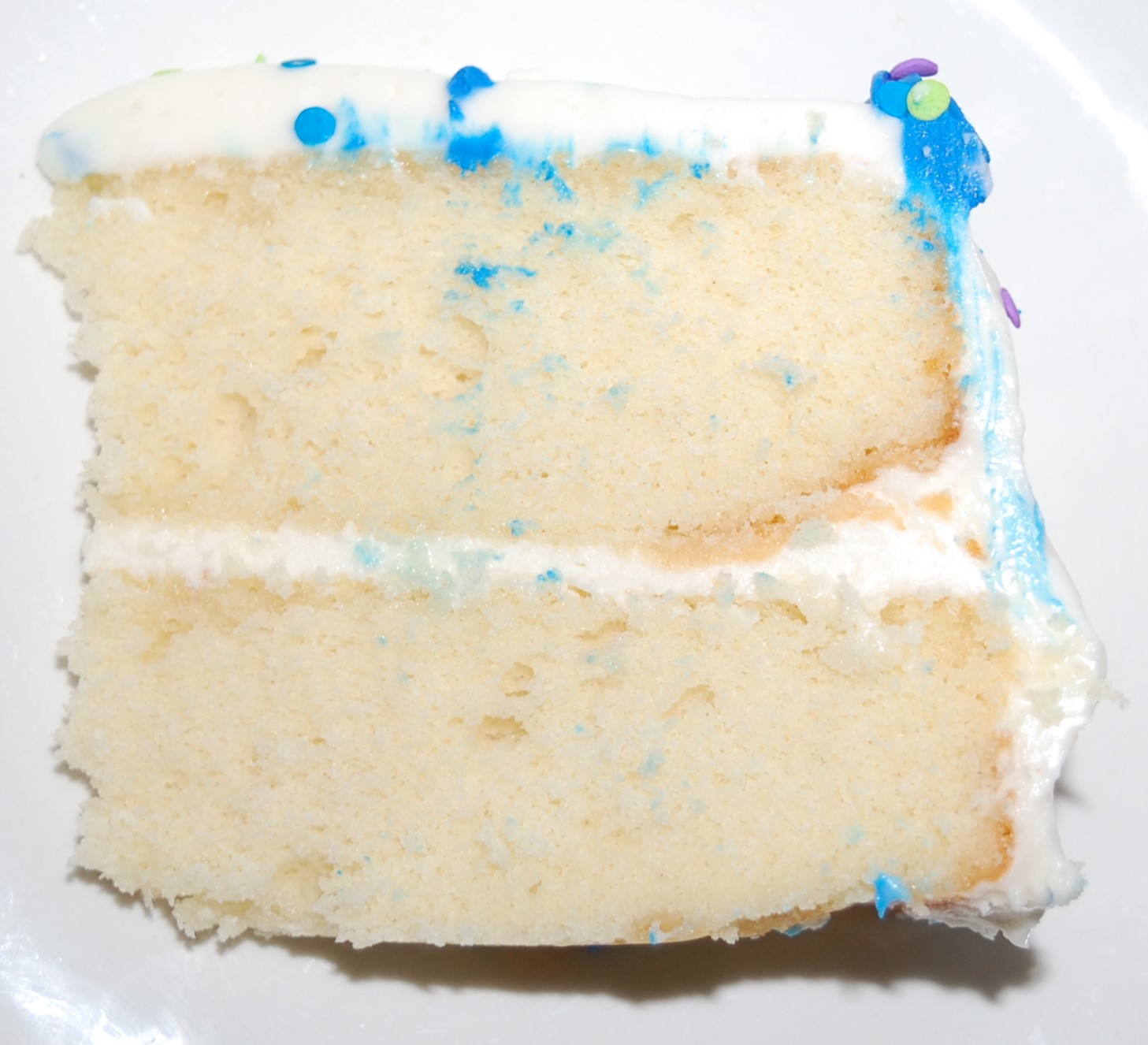 Simple Layer Cake with Vanilla Frosting - StolenRecipes.net